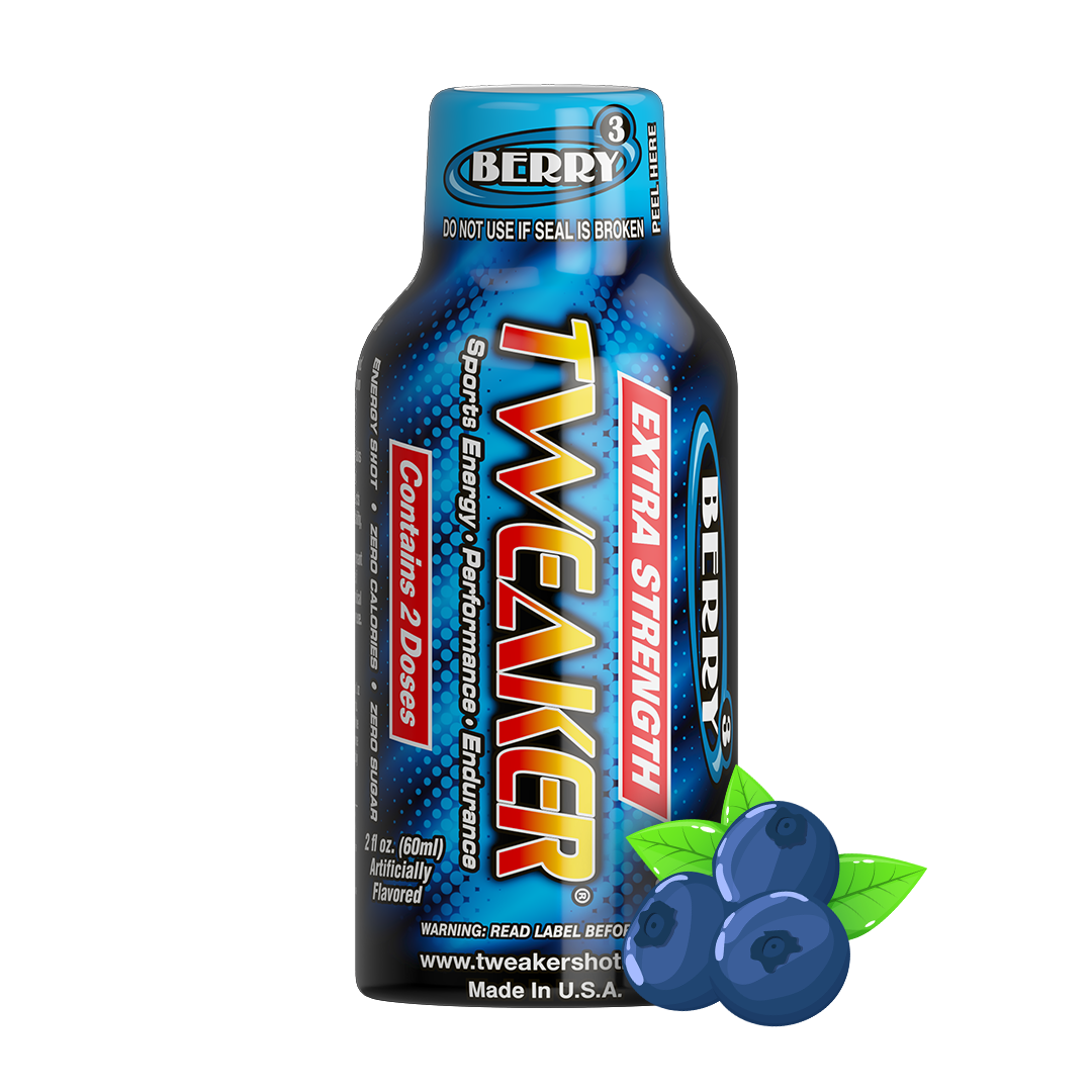 TWEAKER ENERGY SHOT - EXTRA STRENGTH 12 CT - Berry - Tweaker Energy