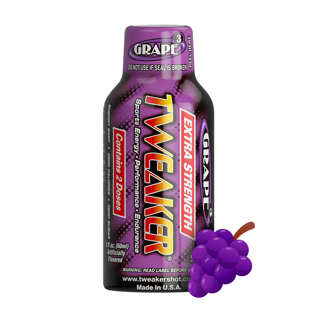 TWEAKER ENERGY SHOT - EXTRA STRENGTH 12 CT - Grape - Tweaker Energy